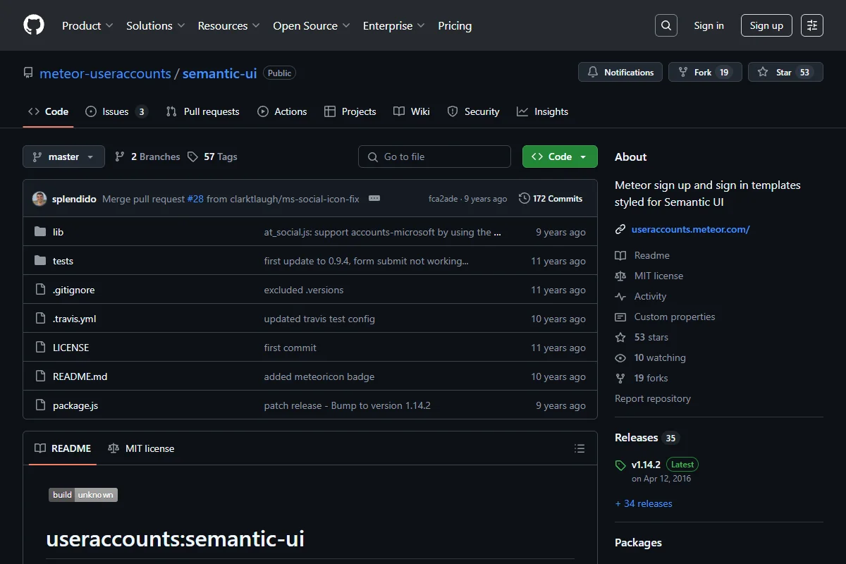 Semantic UI: Semantic UI styled sign-up and sign-in templates for ...