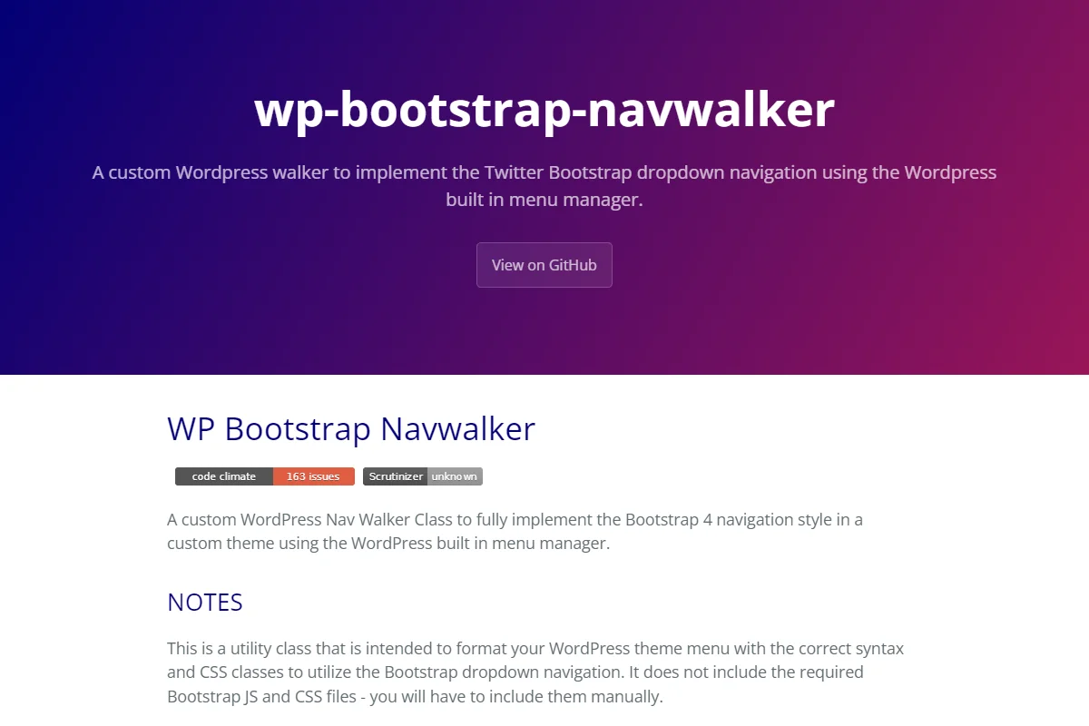 Wp Bootstrap Navwalker: Bootstrap 4 navigation in WordPress, made easy. – Theme Cobra